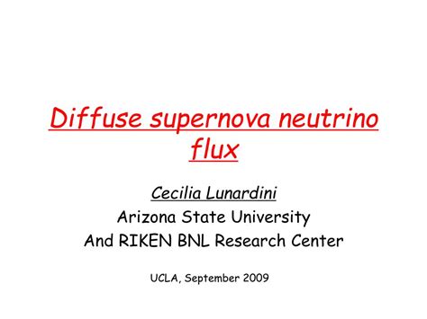 PPT Diffuse Supernova Neutrino Flux PowerPoint Presentation Free Download ID