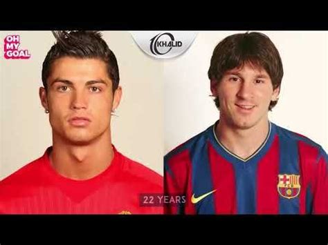 Lionel Messi And Cristiano Ronaldo Evolution At The Same Age Lionel