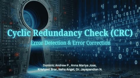 Crc Cyclic Redundancy Check Error Detection Error Correction Computer Networks Youtube