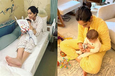 Sonam Kapoor Shares Adorable Photo With Son Vayu Check Out Actresses And Their Cute Moments