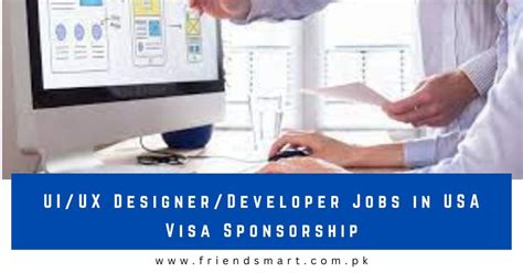 ui ux designer developer jobs in usa visa sponsorship