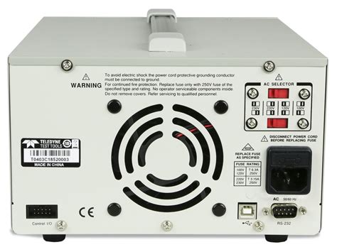 teledyne lecroy t3ps23203p dual output programmable dc power supply tequipment