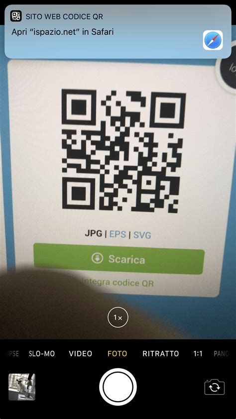 ios 11 può leggere i qr code direttamente dalla fotocamera senza app