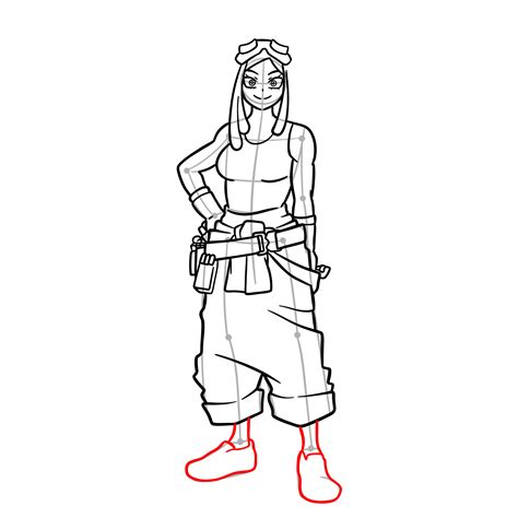 How To Draw Mei Hatsume In Workshop Gear Full Body Guide