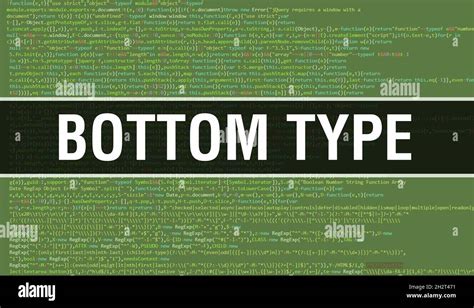 bottom type text written on programming code abstract technology