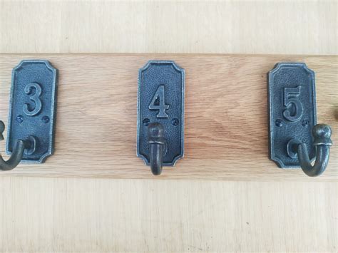 Antique Style Numbered Coat Rack The Paper Star