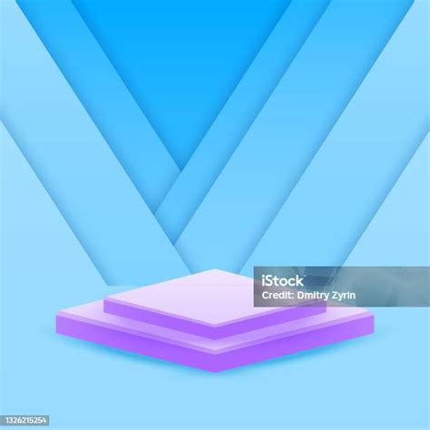 추상 렌더링 포디움 무대 받침대 플랫폼 컬러 3d 장면 은 광고 제품 디스플레이 벡터 디자인 스타일을 표시 0명에 대한 스톡 벡터 아트 및 기타 이미지 Istock