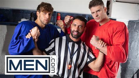 Men Hunky Players Dom King Malik Delgaty Cooperate To Spitroast The