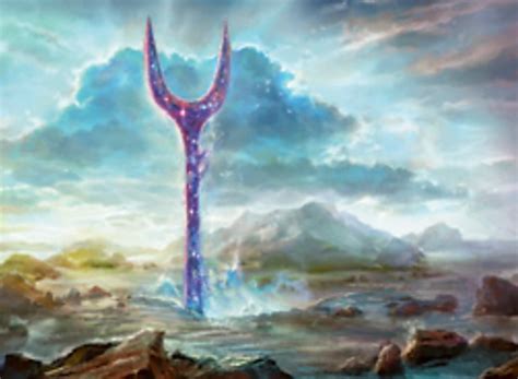 Mtg Art Daily — Bident Of Thassa The Wills Of Mortals Shift As The