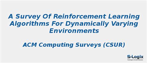 Reinforcement Learning Algorithms S Logix