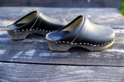 Wood Clogs Boho Shoes Vintage Wooden Clogs Eur30 Swedish Etsy