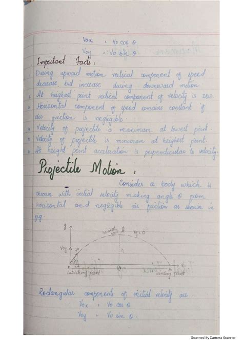 SOLUTION Projectile Motion Max Height Total Time Of Flight Range And Max Range Derivation