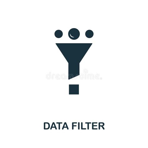 Filter Icon Monochrome Style Design From Big Data Icon Collection Ui Pixel Perfect Simple
