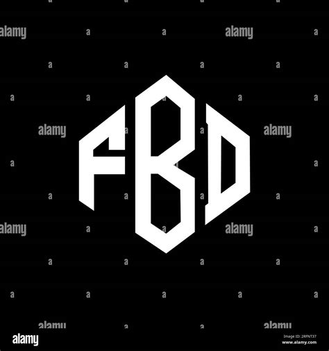 Fbd Letter Logo Design With Polygon Shape Fbd Polygon And Cube Shape
