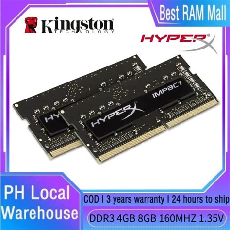 【free Shipping】kingston Hyperx Ram Ddr3l 8gb 4gb 1600mhz Sodimm 4gb 8gb 12800s 1 35v 204 Pin For