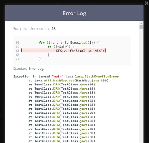 Java Getting Stackoverflowerror In Dfs Implementation For Very Large