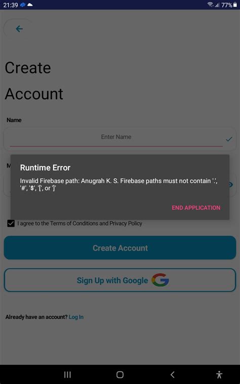 Invalid Firebase Path Anugrah Ks Firebase Paths Must Not Contain