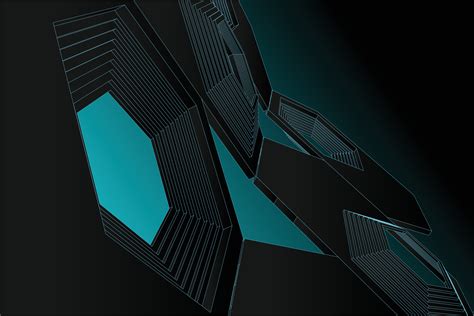 Abstract Background Squares And Lines Composition Created With Lights And Shadows Technology