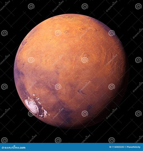 行星火星，隔绝在黑背景，这个图象的元素由美国航空航天局装备 库存例证 插画 包括有 研究 星系 114402220