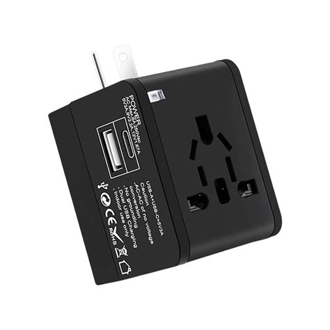 Black Global Travel Conversion Plug Socket Multi Function Conversion Fast Charging Plug