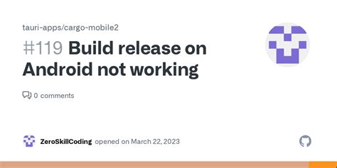 Build Release On Android Not Working · Issue 119 · Tauri Appscargo