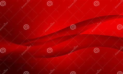 Abstract Red Curve Wave Lines Smooth Gradient Background For Artwork Design Stock Illustration