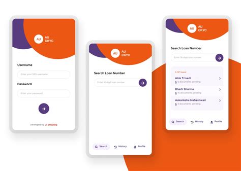 step1 design on linkedin ui ux design showcase 1 ckyc mobile app