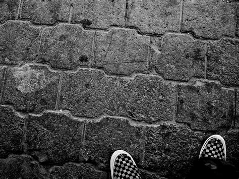 White Black Monochrome Wall Wood Texture Brick Material Shape Floor Line Black And