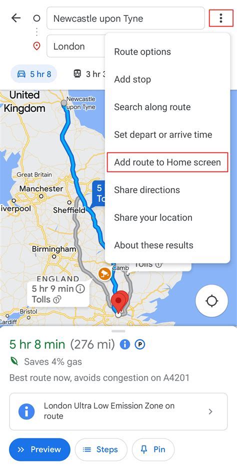 Save Route Google Maps Android Open Commons Hub