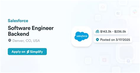 Software Engineer Backend Salesforce Simplify Jobs