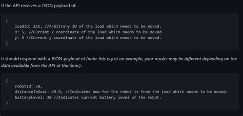 Github Mpthemaster Assessment A Simple Api For Finding The Closest Robot To Move A Pallet Or