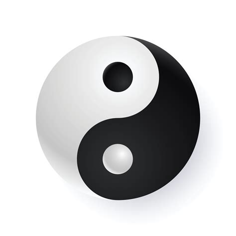 Taijitu Symbol Black And White Yin Yang On A White Background 2898762