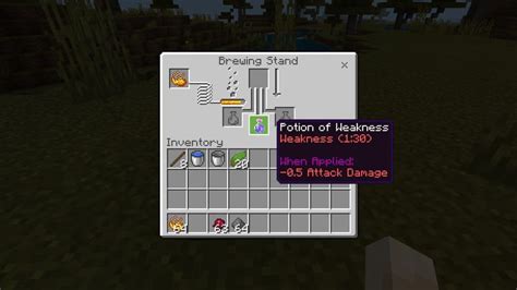 How To Make A Potion Of Weakness In Minecraft