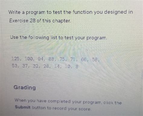 Solved Write A Program To Test The Function You Designed In Chegg