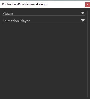 Plugin GUI Roblox Track Ride Framework Plugin