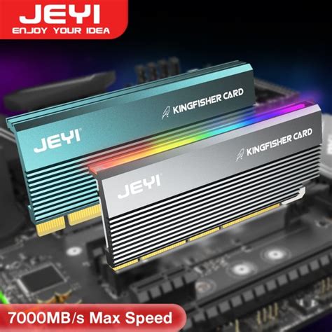 Jeyi Rgb Pcie Nvme Adapter Pcie To Nvme M Ssd Adapter Card With Aluminum Heatsink