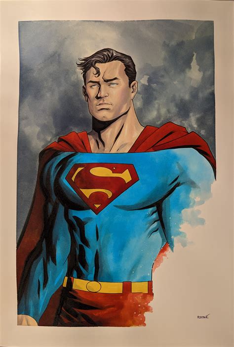 Superman By Mike Mckone Illustration Originale