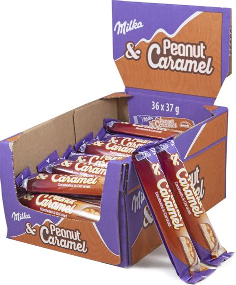 Milka Chocolade Reep Peanut Caramel 36 Stuks