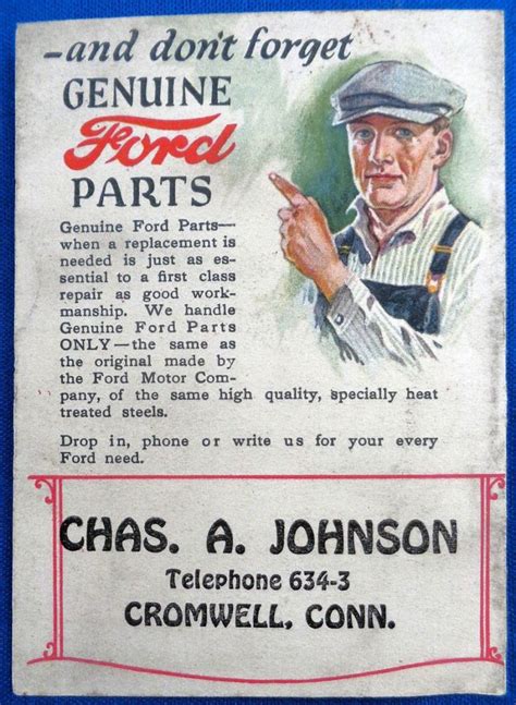 Model T Ford Forum Intelligent Service Ford Advertising Flyer 1923