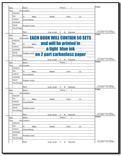 Towing Dispatch Log Template Towing Dispatch Log Template