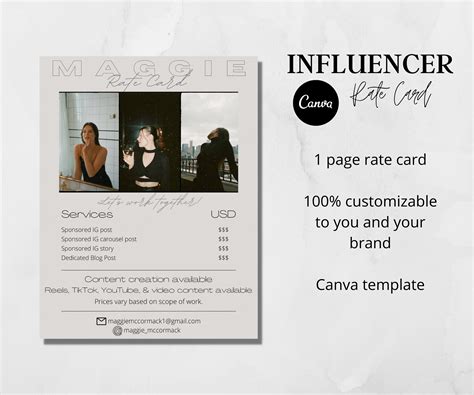 Template Design Rate Card At Piper Walton Blog