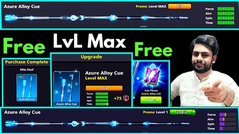 Free Cue Max For All 🤑 Azure Alloy Lvl Max In 8 Ball Pool 😎 By A R