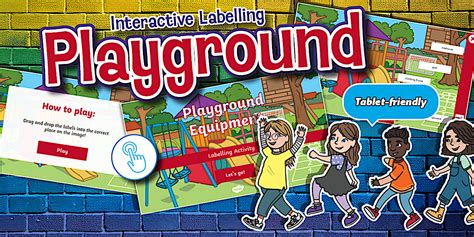 Playground Equipment Interactive Labelling Activity