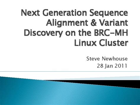 Next Generation Sequence Alignment Variant Discovery On The