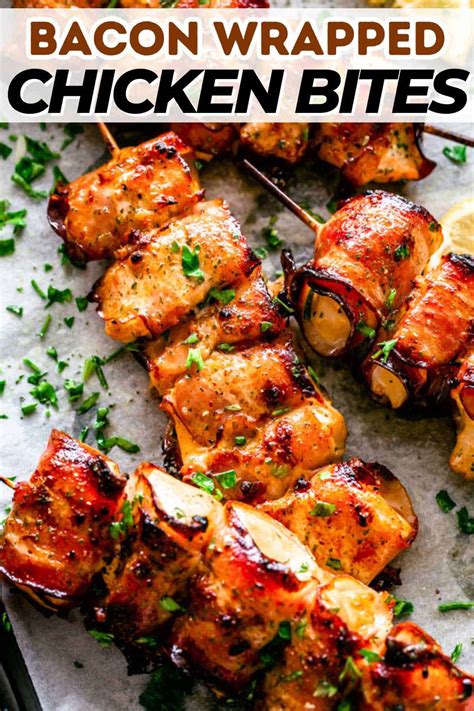 Bacon Wrapped Chicken Bites