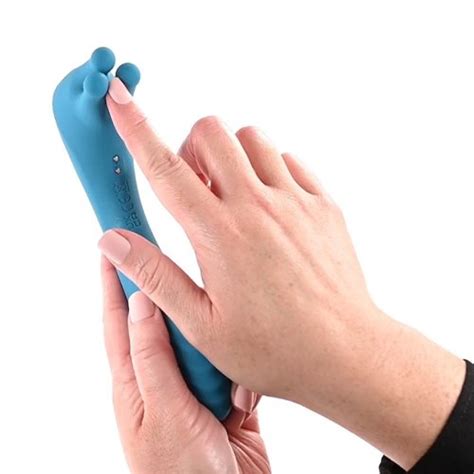 Evolved Heads Or Tails Dual End Rotating Prong Vibrator Teal Sex Toy