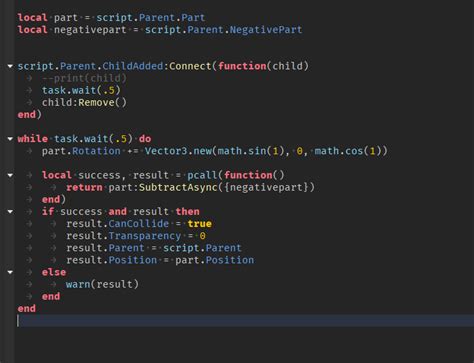 Is There Any Way To Make A Dynamic Hollow As Part Rotate In Client
