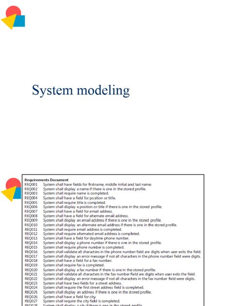 51 System Modeling P1 Pdf Computers