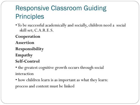 Ppt The Responsive Classroom Approach Powerpoint Presentation Free Download Id 2565026