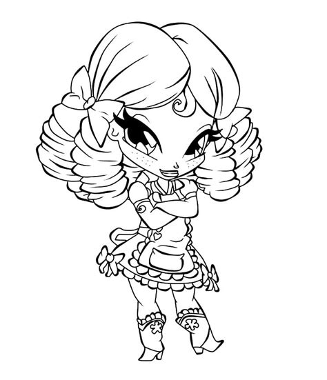 Pop Pixie Coloring Pages Coloringlib